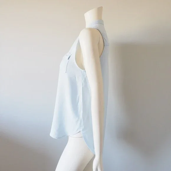 Talula | Tops | Aritzia Talula Sleeveless Button Detail Shirt Blouse ...